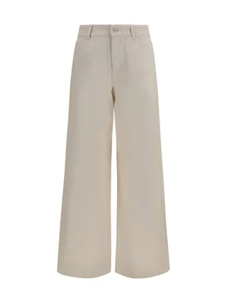 Max Mara Womens Denim Trousers Cotton Bull Multicolour Knitwear Sweater