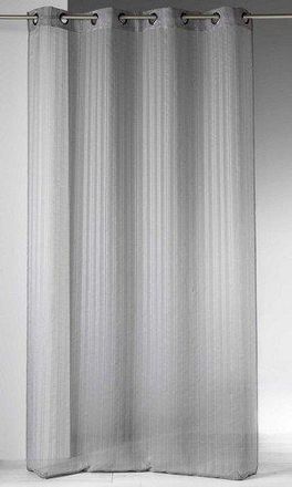 HOME MAISON 806544 Fantaisie Vorhang, Etamin, Polyester, 140 x 240 cm, Grau