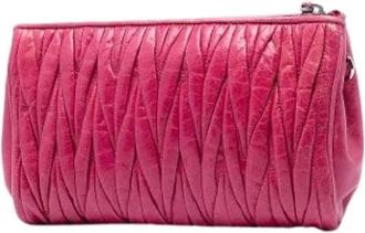 Miu Miu Pre-owned Quilted Crossbody Bag - - Pre-owned - Damen - Rosa - ONE SIZE