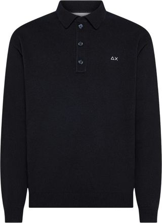 Sun 68 polo à manches longues - Bleu