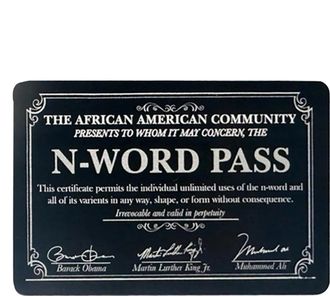 Generic Lustiges Schreibtischschild aus, kreatives N-Wort-Pass-Zertifikat | N-Word Pass Zertifikat Tischschild Holzdekoration | Neuartige Dekoration, Tischdek