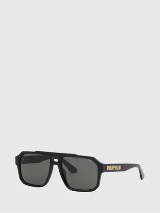 Philipp Plein Lunettes de soleil masque carr&eacute;es en ac&eacute;tate avec double pont