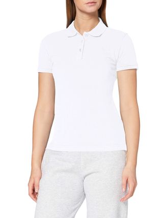 Clique CliQue Damen Regular Fit Poloshirt,weiß, 42 EU (Herstellergröße:X-Large)