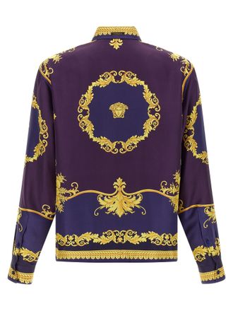 Versace Mens Multicolor Silk Blouse