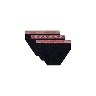 Emporio Armani Lot de 3 slips en coton m&eacute;lang&eacute;