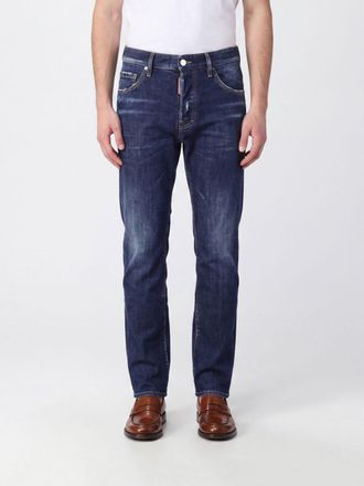 Dsquared2 Jean skinny &agrave; taille moyenne en denim stretch avec fermeture &agrave; boutons