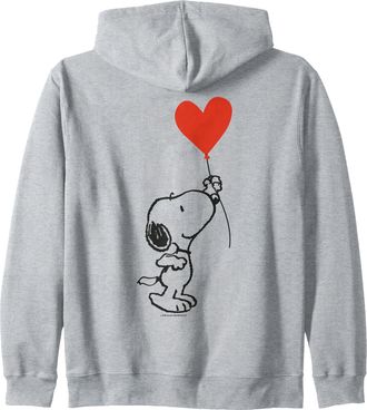 Peanuts Snoopy mit Herzballon Bansky Kapuzenjacke