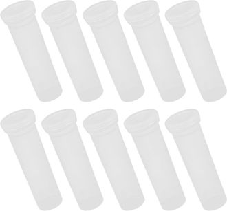 Artibetter 10 St&uuml;ck Blumenr&ouml;hrchen mit Kappen aus Kunststoff Klare Pflanzengef&auml;&szlig;e zur Feuchtigkeitsspeicherung L&auml;ngere Frische f&uuml;r Einzelne Stielblumen Geeignet 