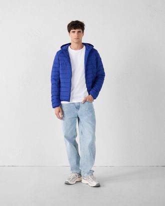 Jott Doudoune l&eacute;g&egrave;re stretch &agrave; capuche Bleu cobalt Frantz - Taille 3XL