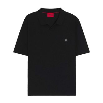 HUGO BOSS Hugo - Shiplom Poloshirt f&uuml;r Herren, Jerseyware (Schwarz)