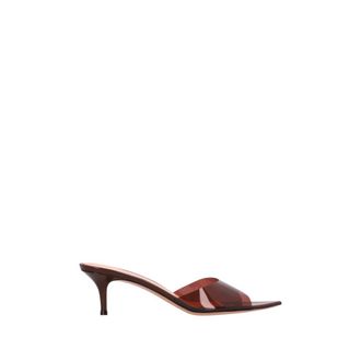 Gianvito Rossi Femme, Chaussures, Brun, Taille: 40 EU Elle 55 Glass+Mule Paint