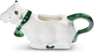 Gmundner Keramik Milchkuh F&uuml;llmenge : 0.16 Liter Gr&uuml;ner Rand Geschirr, handgemacht in &Ouml;sterreich