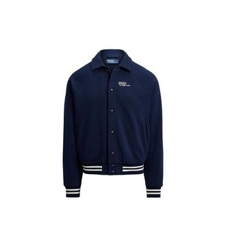 Polo Ralph Lauren Veste droite &agrave; rayures en coton m&eacute;lang&eacute;