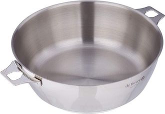 De Buyer de Buyer - Konische Sauteuse aus Edelstahl MILADY für abnehmbaren Stiel TWISTY Ø 24 cm - 3495.24, Silber