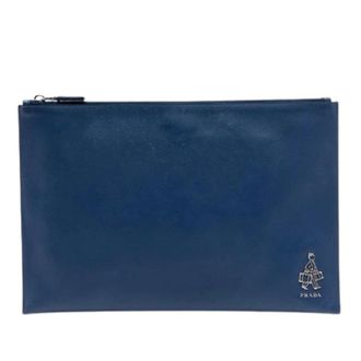 Prada Sac pochette Pre-owned - Femme - Pre-owned - Bleu - Taille: ONE Size