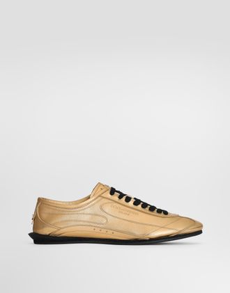 Dolce & Gabbana Lipari Aus Kalbsleder - Mann Schn&uuml;rschuhe Gold 40