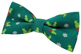 Retreez Noeud papillon de No&euml;l pr&eacute;-nou&eacute; pour homme Holly Feuilles 11,5 cm, vert, taille unique
