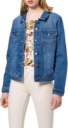 Only Carmakoma Femme CARWESPA Life Denim Jacket MBD Noos Blouson en Jean, Medium Blue Denim, 46