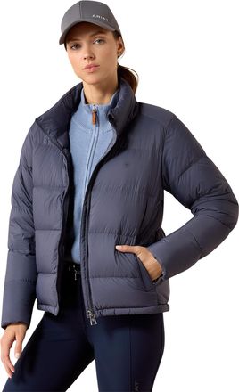 Ariat Womens UltraPuff Insulated Down Jacket Long Sleeve in Odyssey Grey, Size 2X-Large, by Ariat