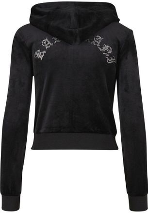 Karl Kani Kapuzenfleecejacke Karl Kani Signature Rhinestone Velours Tight Trackjacket (1-St)