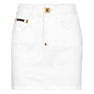 Philipp Plein Denim Minirock - - Skirts - Damen - Wei&szlig; - W27