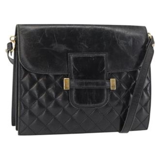 Saint Laurent Pre-owned Leder Schultertasche - - Pre-owned - Damen - Schwarzk - ONE SIZE