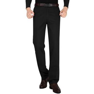 Generic Pantalon formel pour homme, d&eacute;contract&eacute;, affaires, bureau, maison, pantalon habill&eacute; avec ceinture, pantalon habill&eacute; &eacute;l&eacute;gant, jambe droite, pantalon de