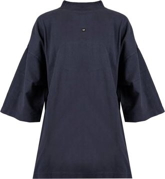 Yeezy by Kanye West unisex, Tops, Bleu, Taille: 2XL Logo Oversized Unisex T-Shirt