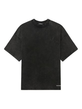 We11done haut en coton à design superposé - Gris