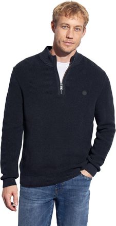 Street One Men Herren Baumwollpullover mit Zipper