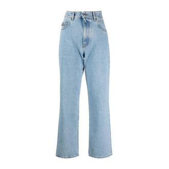 GCDS Blaue Straight Denim Jeans - - Jeans - Damen - Blau - W29