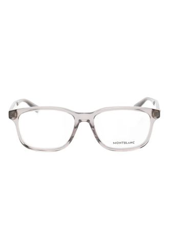 Montblanc lunettes de vue &agrave; monture carr&eacute;e - Gris