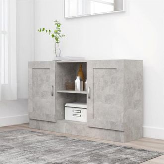 vidaXL vidaXL Sideboard Betongrau 120x30,5x70 cm Holzwerkstoff