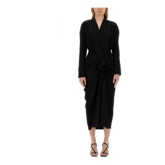 Dries Van Noten 02170-Donati 8314 W.w.dress - - Dresses - Damen - Schwarzk - M