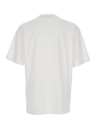 Dolce & Gabbana Mens T-Shirt Crew Neck White Cotton T-Shirts And Polos