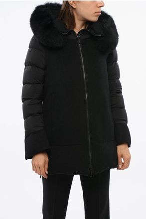 Moorer Down FRESIA Jacket with Fox Fur Hood size 42