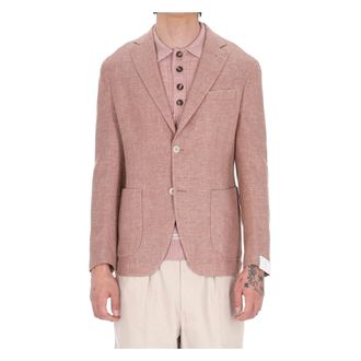 Eleventy Giacca in lino-lana-seta Zegna cross-ply - - Jackets - Herren - Rosa - XL