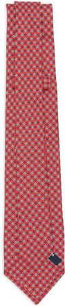 Barba Silk Floral Necktie - Red