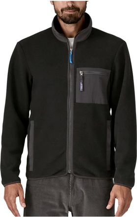 Patagonia Homme, Sport, Noir, Taille: XL Veste en polaire Synchilla