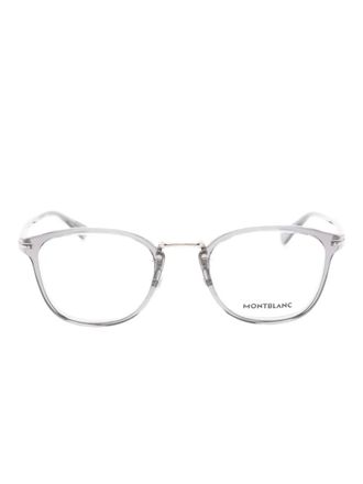 Montblanc Brille mit rundem Gestell - Grau