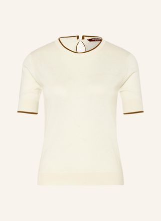 Max Mara Max Mara Studio Strickshirt Agenda Mit Seide weiss