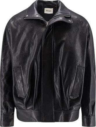 Arma Paulo Lederjacke - - Jackets - Herren - Schwarzk - L