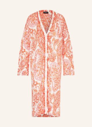 Grace Grace Strickjacke Mit Leinen rosa