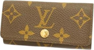 Louis Vuitton unisex, Pre-owned, Brun, Taille: ONE Size Porte-cl&eacute;s en tissu Pre-owned