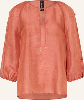 Marc Cain Blusenshirt Mit Leinen Und Seide rot