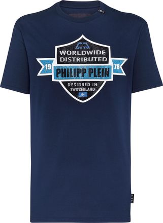 Philipp Plein T-Shirt Rundhalsausschnitt Ss Crest