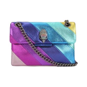 Kurt Geiger Femme, Sacs, Multicolore, Taille: ONE Size Mini Sac Arc-en-Ciel Ray&eacute; en Cuir