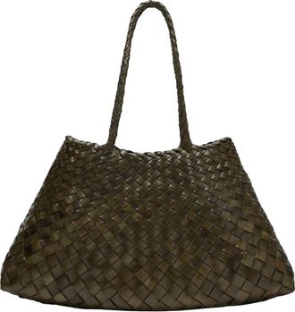 Dragon Diffusion Femme, Sacs, Vert, Taille: ONE Size Borsa A Spalla IN Pelle Intrecciata