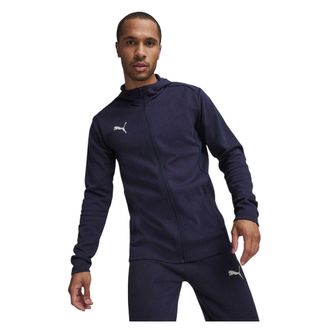 Puma TeamFINAL Casuals Hoodie mit durchgehendem Rei&szlig;verschluss f&uuml;r Herren (Marine)