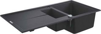 GROHE Abw&auml;schen - Abw&auml;schen - Kompositsp&uuml;le K400 mit Ablaufgarnitur, 100x50 cm Granit Schwarz 31642AP0 - Grohe